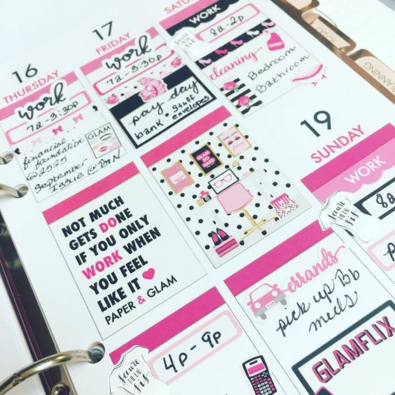 You Better Work Planner Stickers – Paper & Glam | Planners, Stickers ...