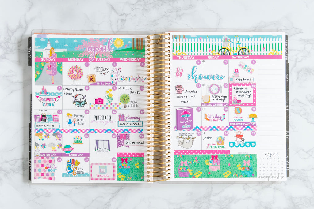 Glam April Digital Planner Stickers – Paper & Glam | Planners, Stickers ...
